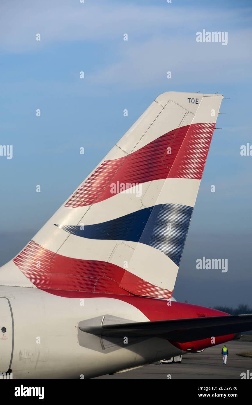 British Airways Airbus A320 Tail High Resolution Stock Photography and ...