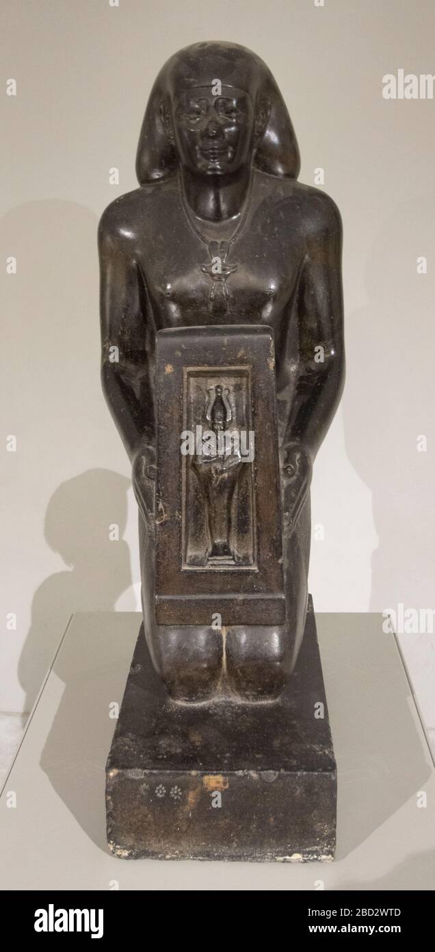 Ancient Egyptian stone human figure housed in the National ...