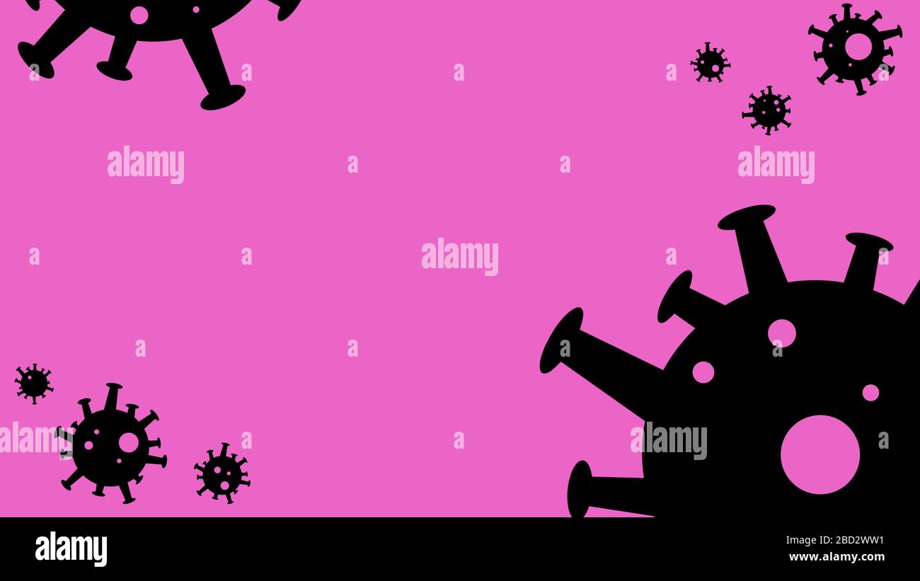 Pink COVID-19 background. Abstract coronavirus wallpaper Stock Photo ...