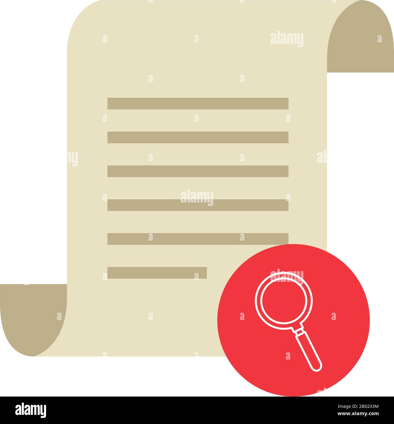 Isolated data document and lupe vector design Stock Vector Image & Art ...