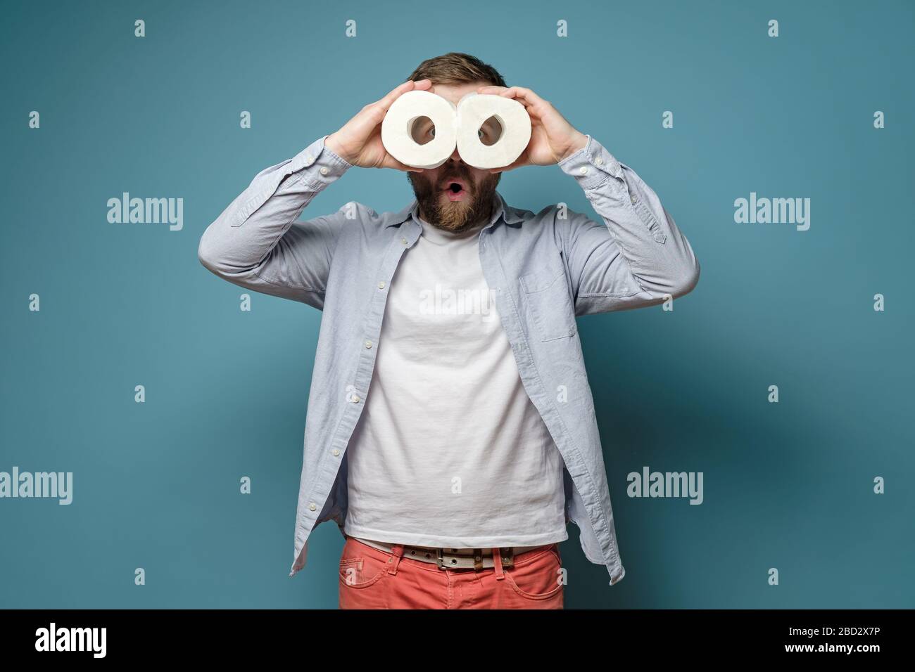 Toilet paper man hi-res stock photography and images - Alamy