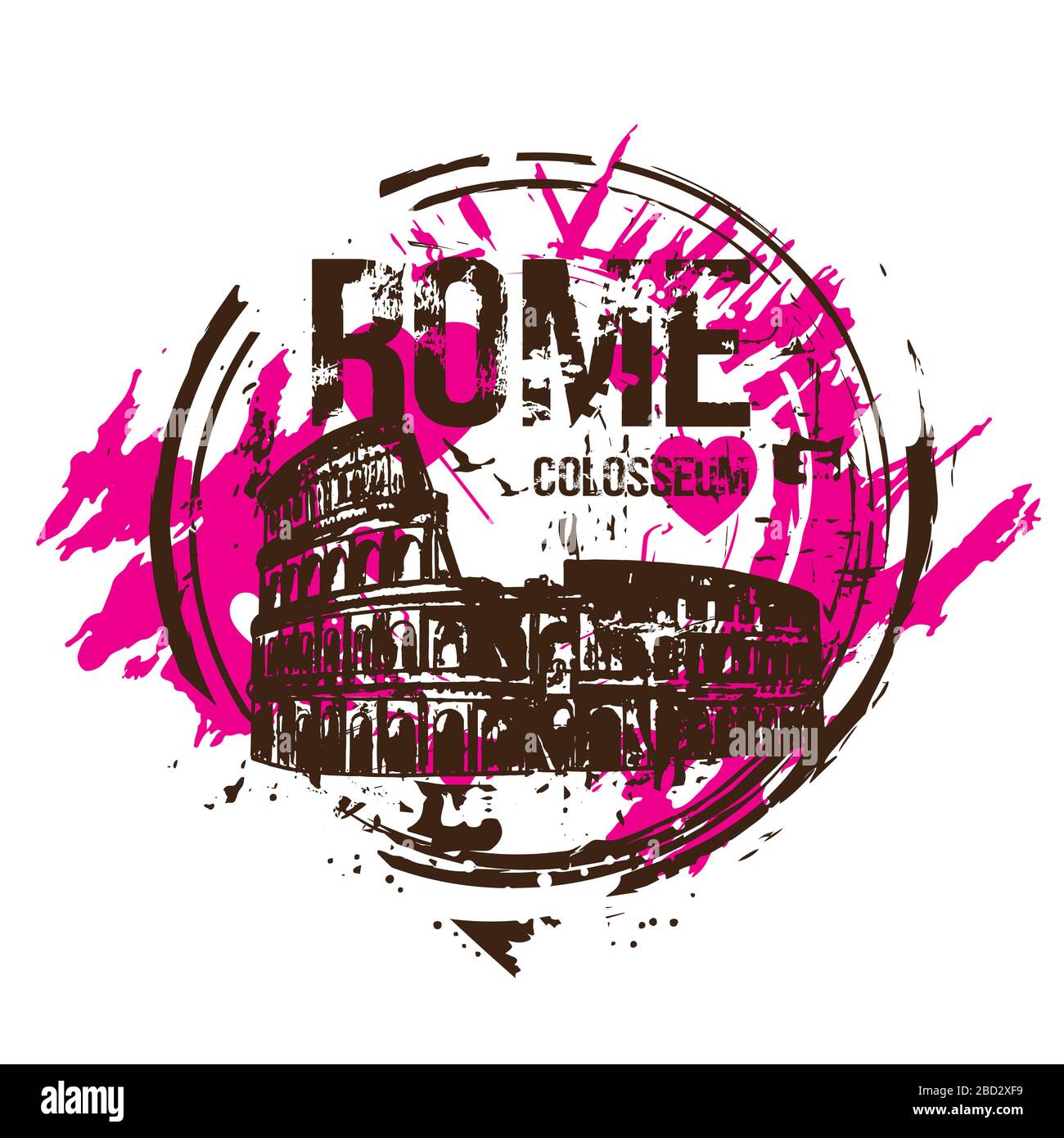 Colosseum rome tourist Stock Vector Images - Alamy