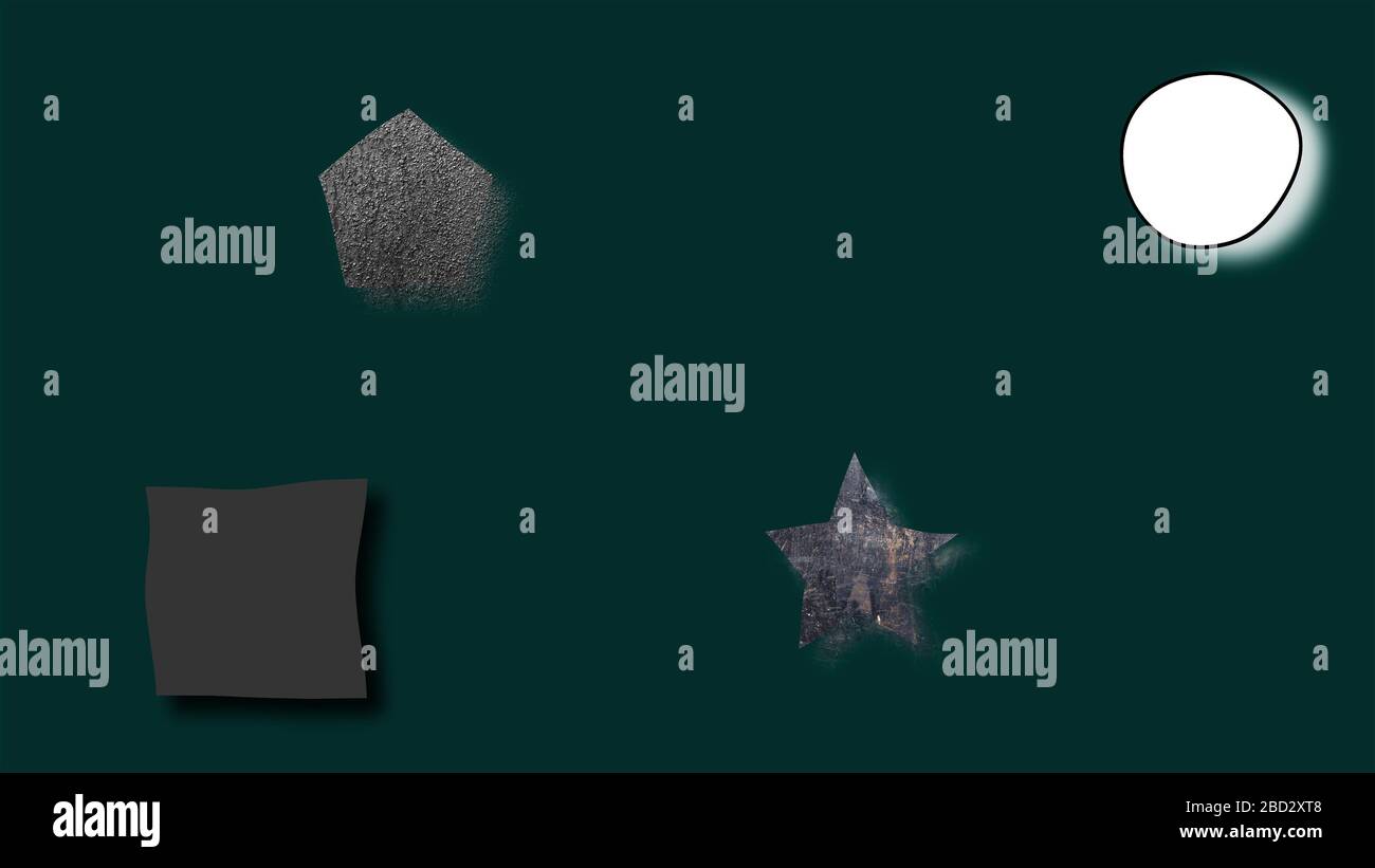 3d rendering random set shapes hi-res stock photography and images - Alamy