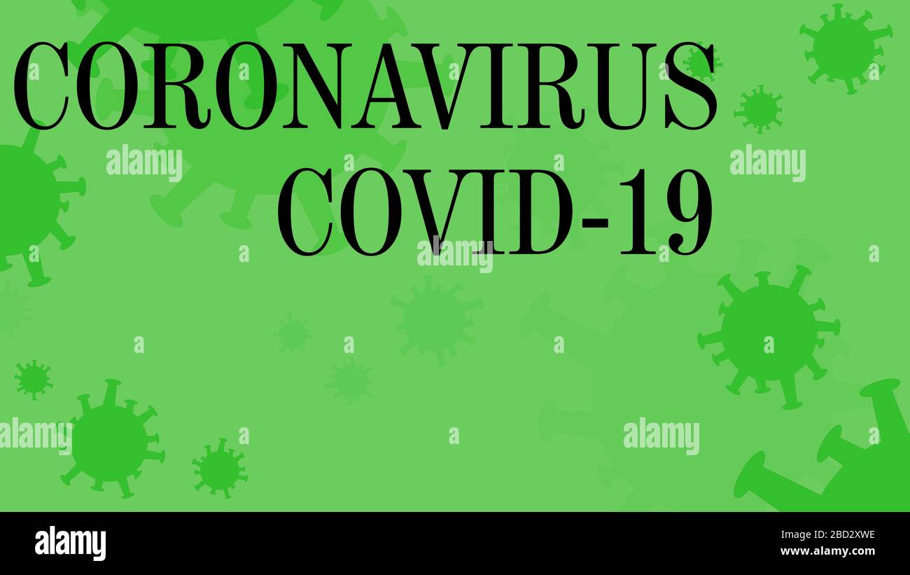 Abstract green coronavirus design backdrop Stock Photo - Alamy