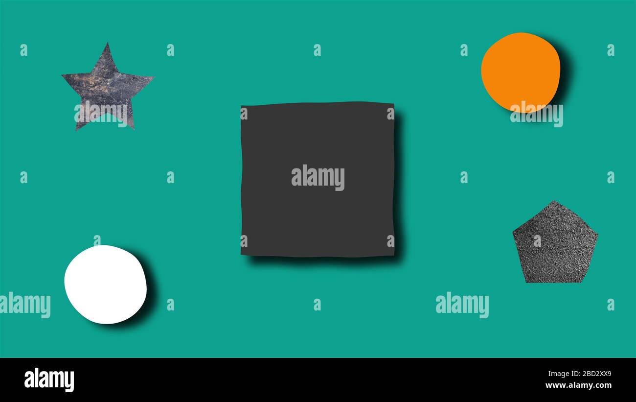 3d rendering random set shapes hi-res stock photography and images - Alamy