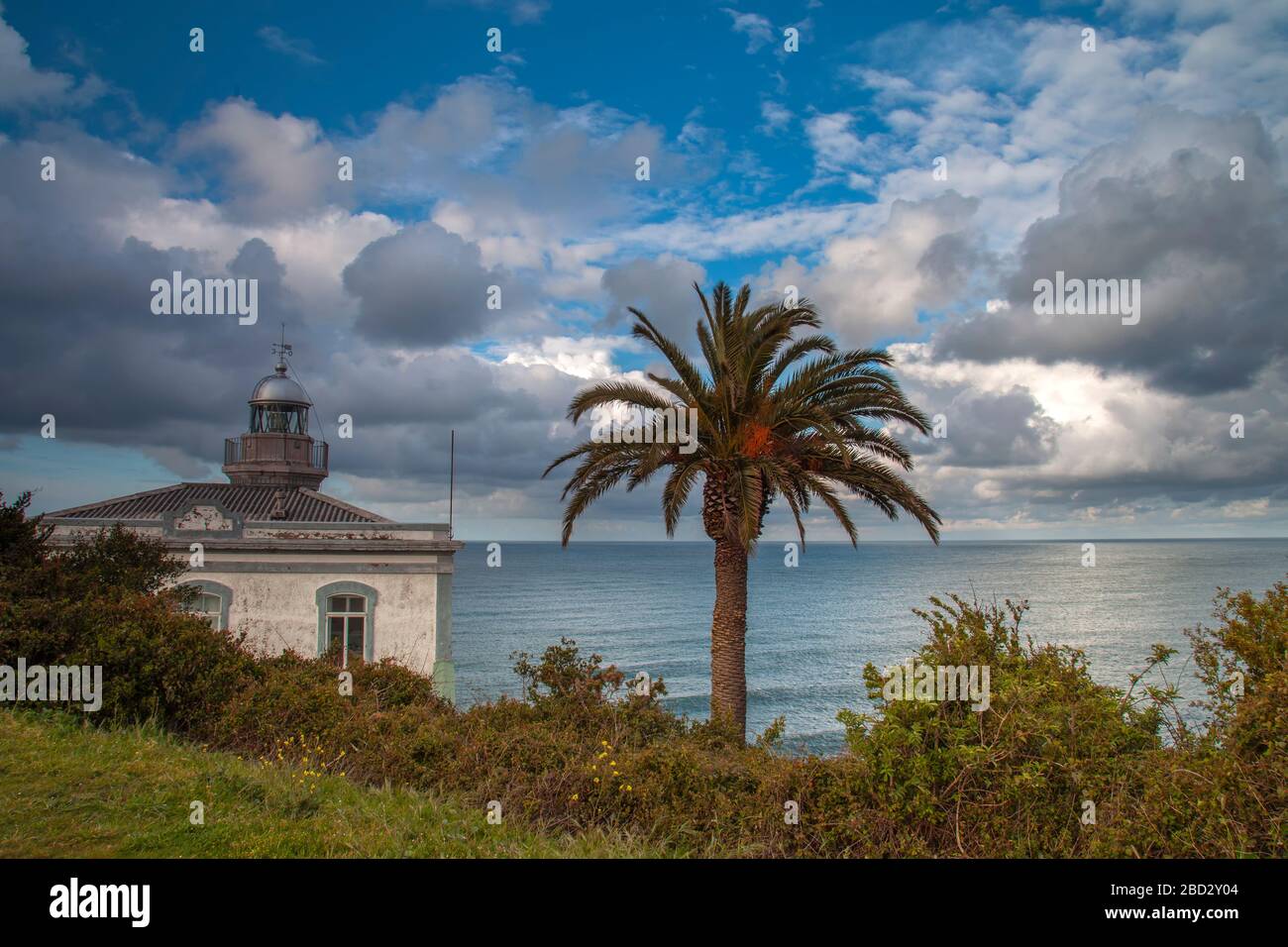 Lighthouse of Candas. Asturias, Spain Stock Photo - Alamy