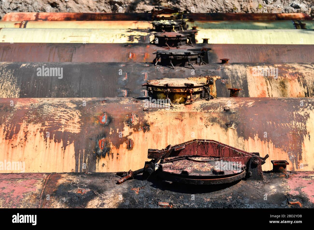 Underground gasoline storage tanks hi-res stock photography and images ...