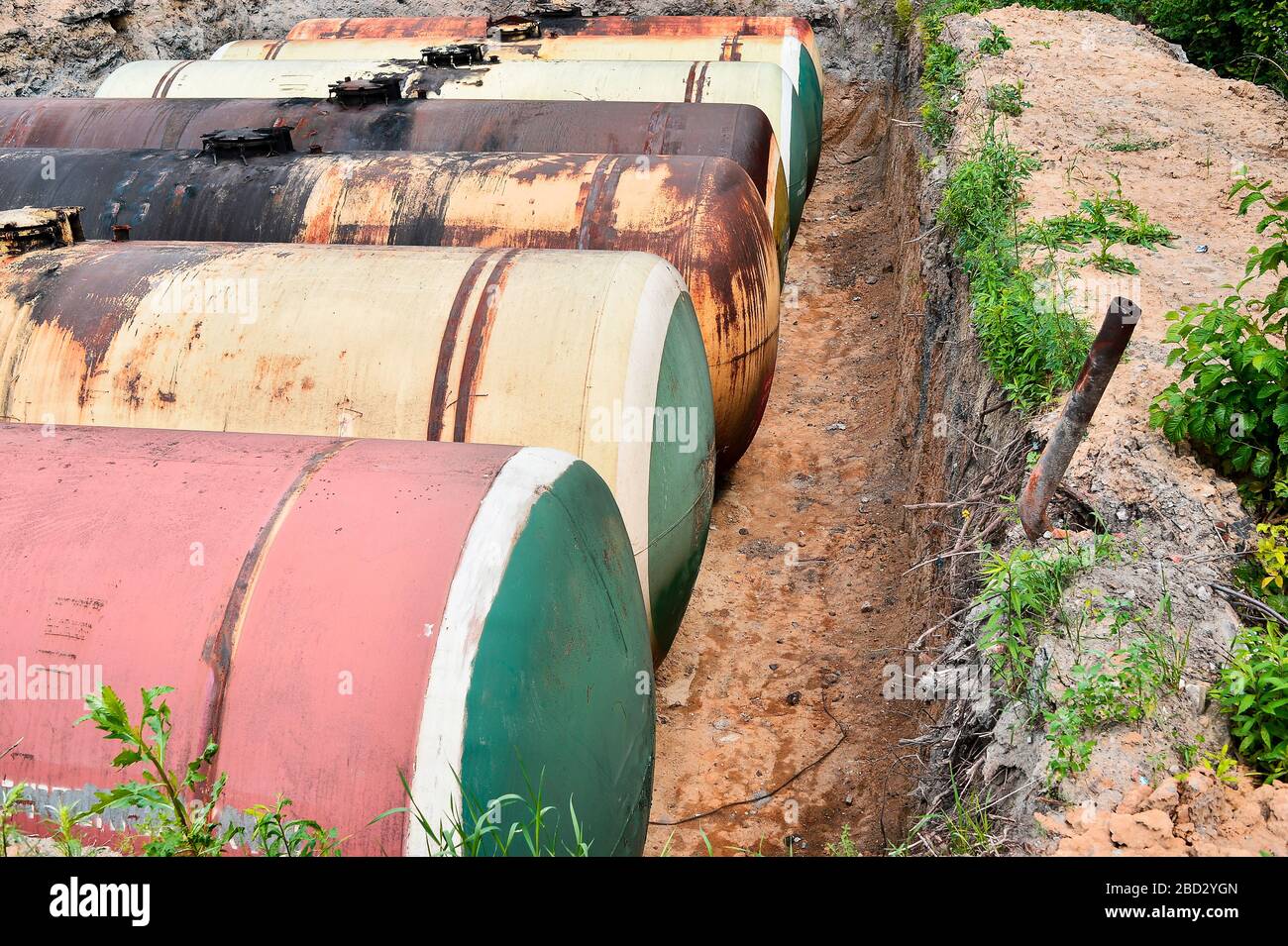Underground fuel tanks hi-res stock photography and images - Alamy