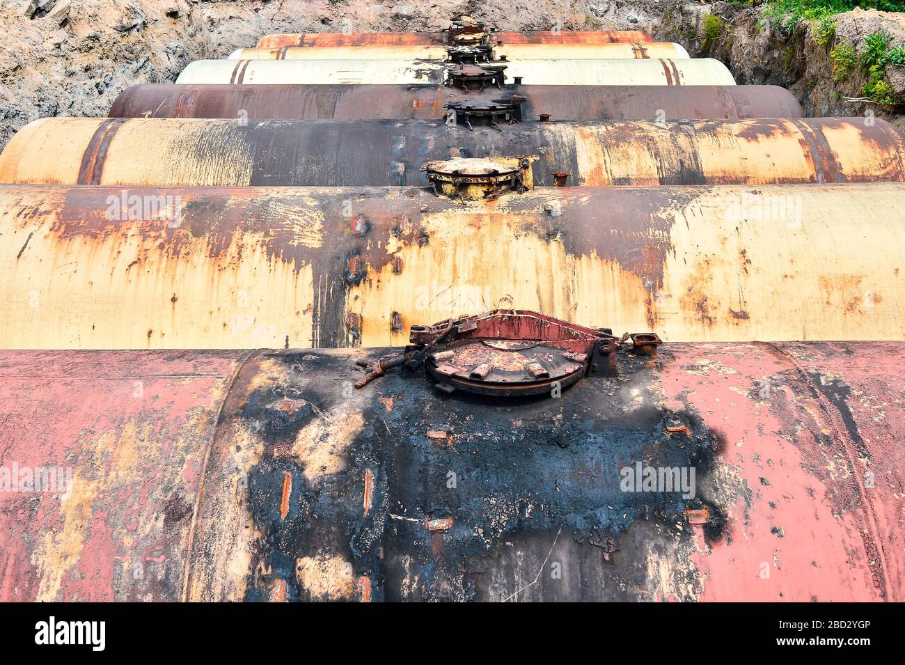Underground gasoline storage tanks hi-res stock photography and images ...