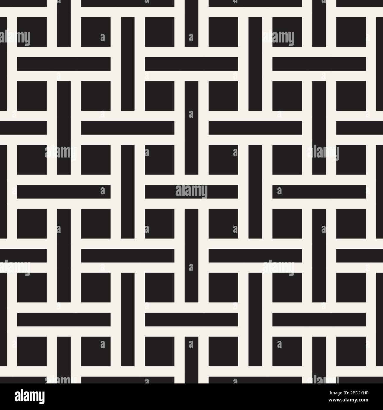 Vector seamless pattern. Decorative geometric interlaced lines design ...