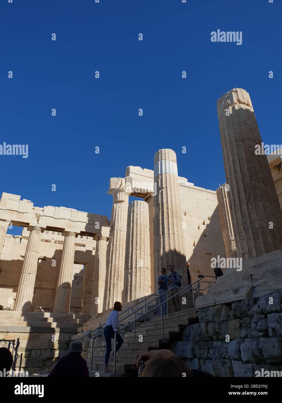 The Propylaea, The monumental gateway to the Acropolis, Athens, Greece ...