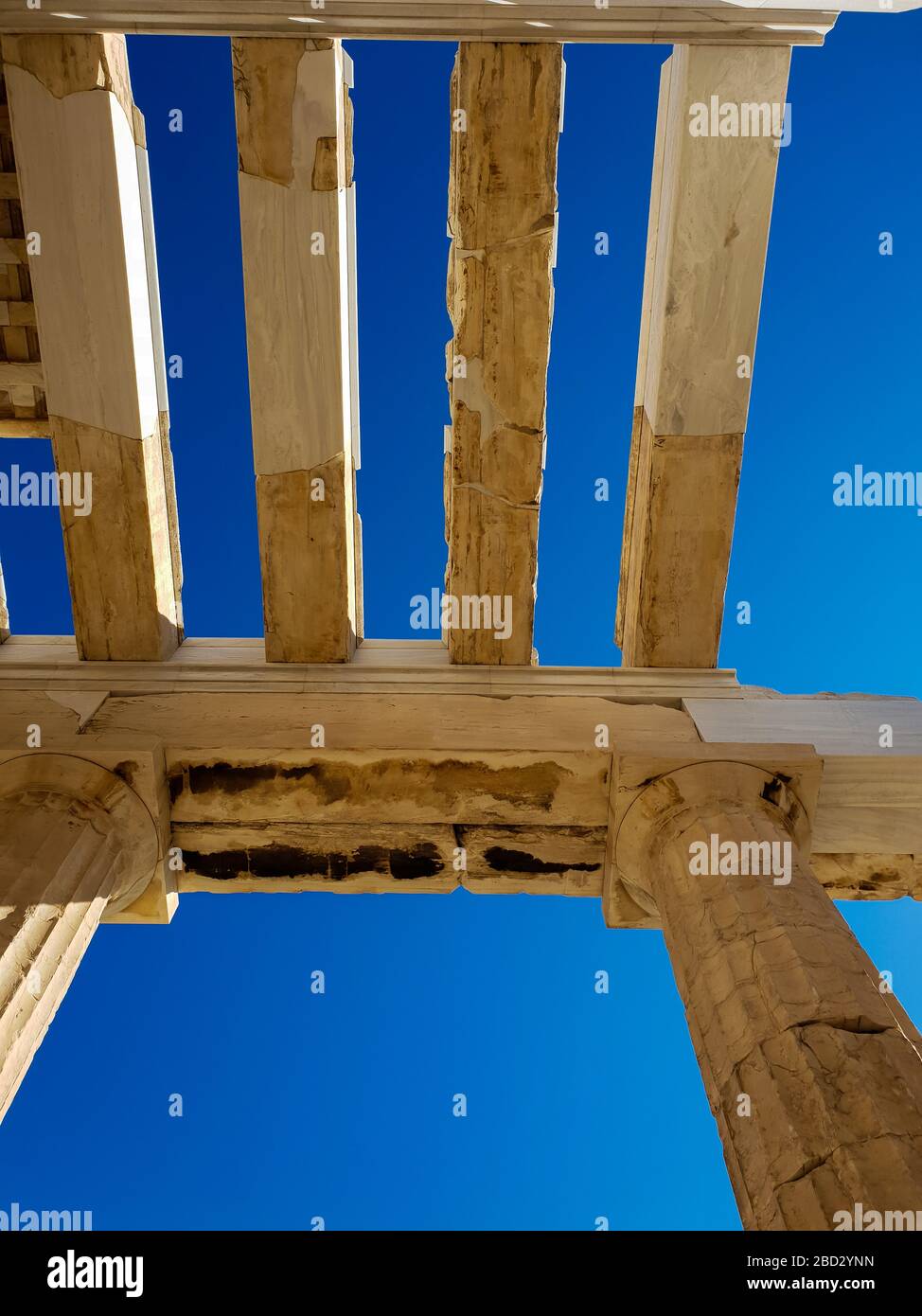 The Propylaea, The monumental gateway to the Acropolis, Athens, Greece Stock Photo - Alamy