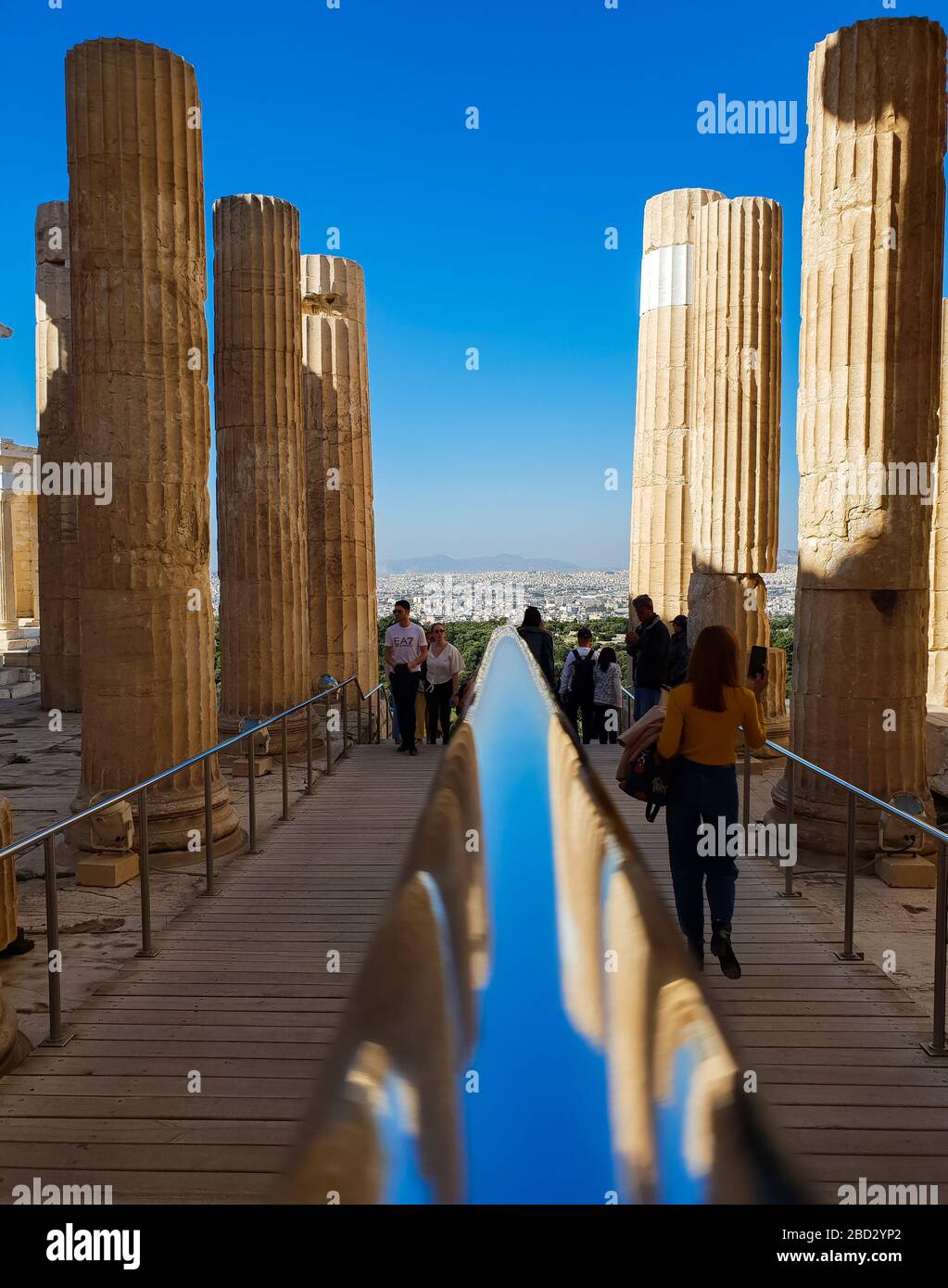 The Propylaea, The monumental gateway to the Acropolis, Athens, Greece ...