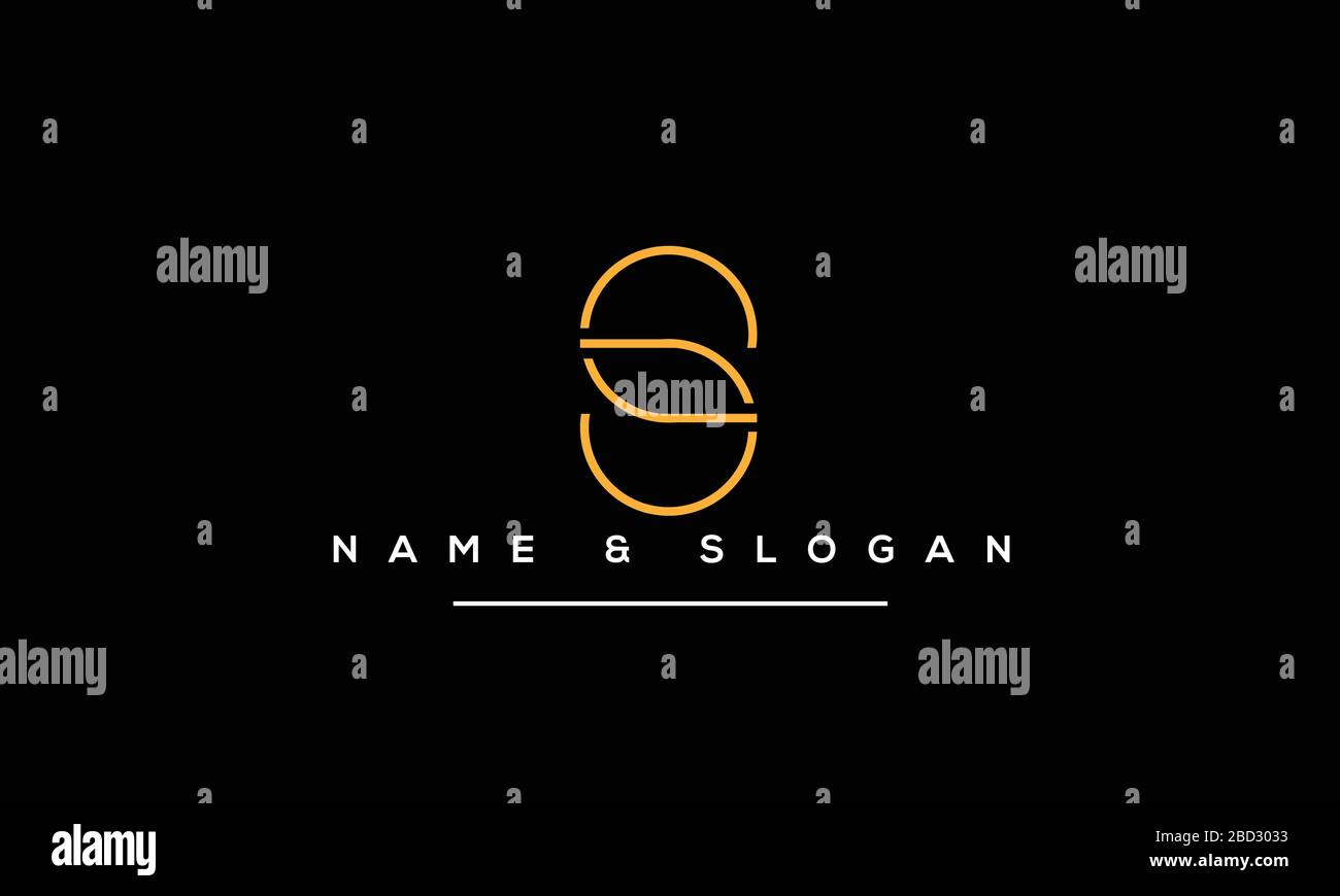 Abstract Letter S Alphabet Logo Design Stock Vector Image & Art - Alamy