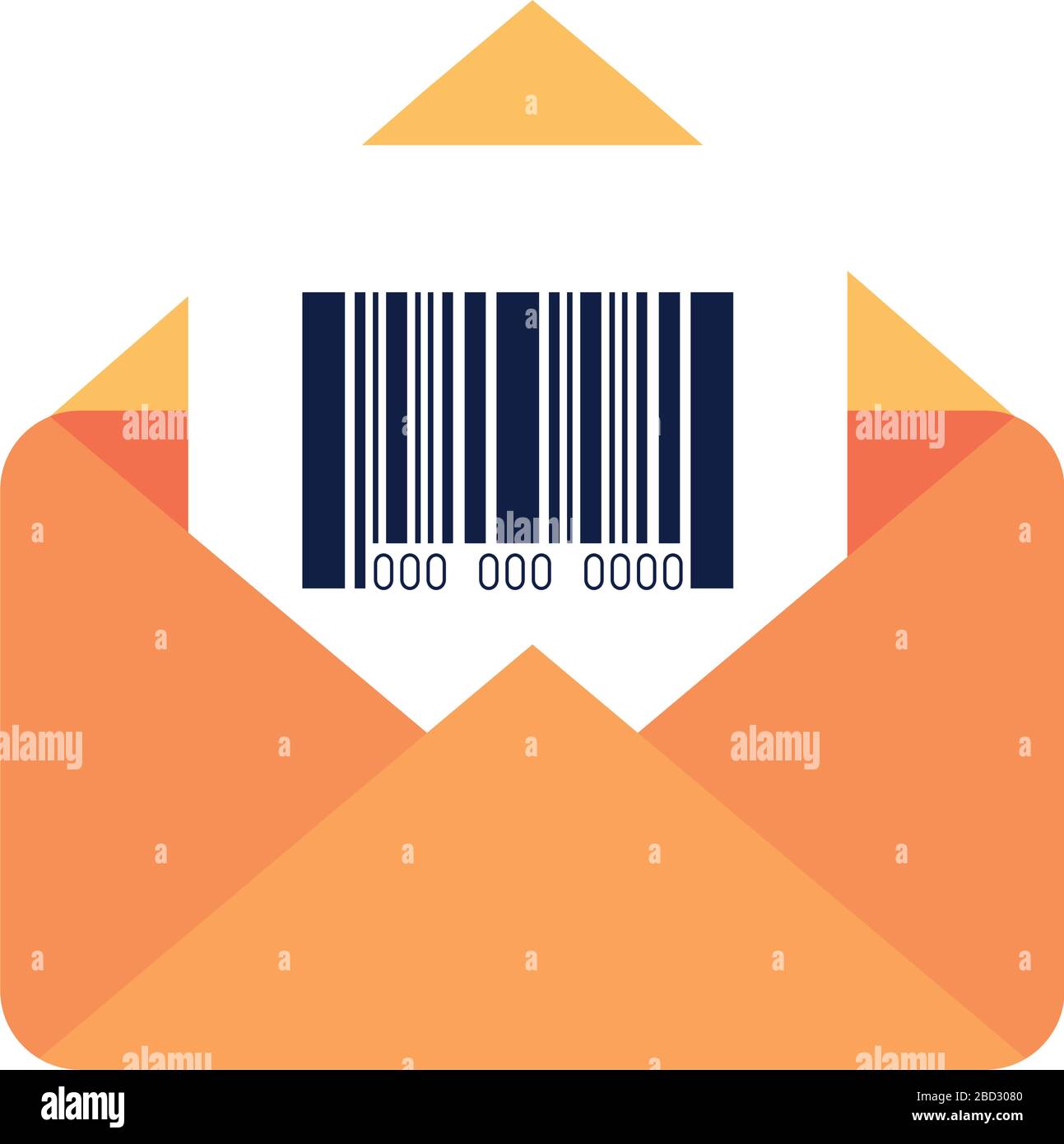 qr code inside envelope vector design Stock Vector Image & Art - Alamy
