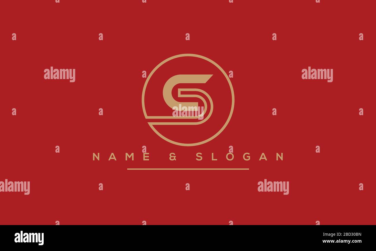 Abstract Letter S Alphabet Logo Design Stock Vector Image & Art - Alamy