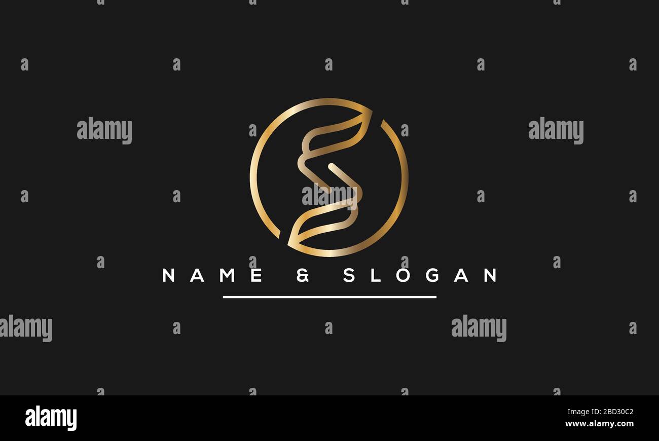 Abstract Letter S Alphabet Logo Design Stock Vector Image & Art - Alamy