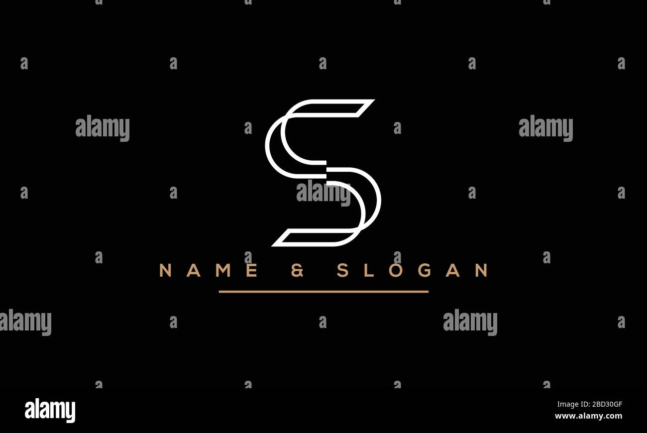 Abstract Letter S Alphabet Logo Design Stock Vector Image & Art - Alamy