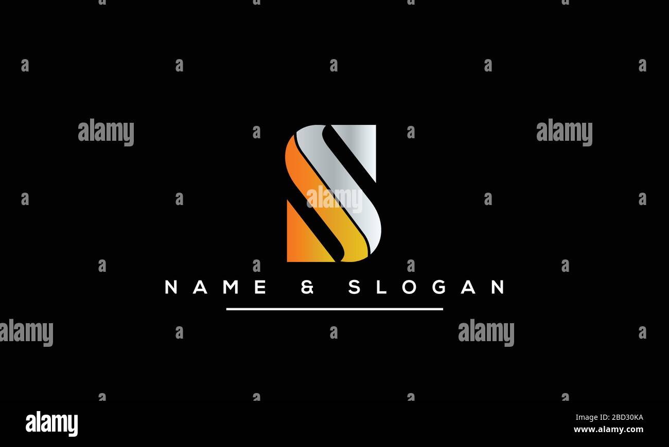 Abstract Letter S Alphabet Logo Design Stock Vector Image & Art - Alamy