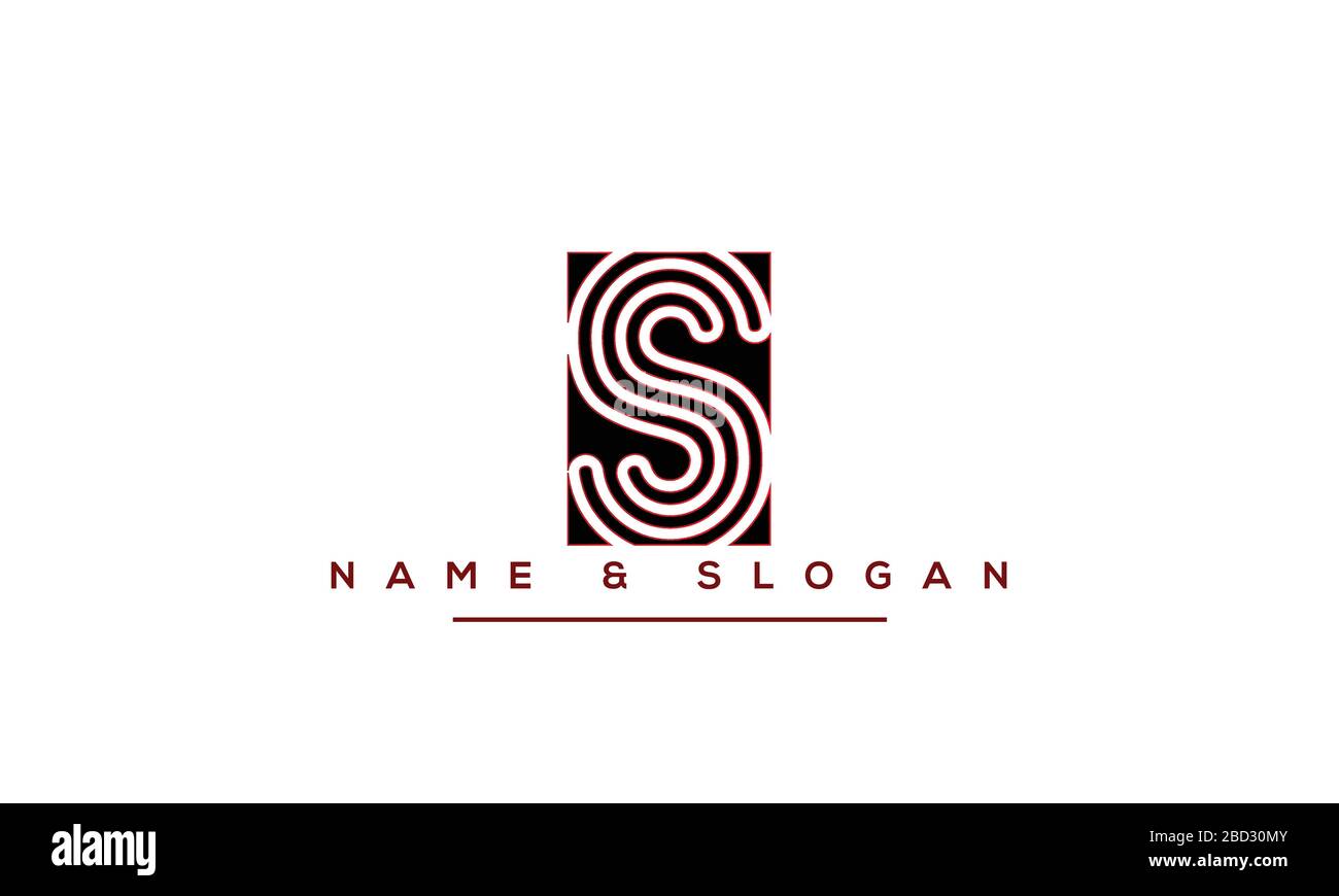 Abstract Letter S Alphabet Logo Design Stock Vector Image & Art - Alamy