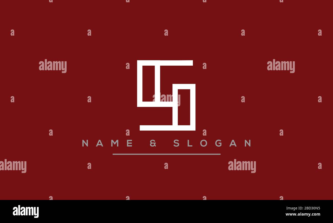 Abstract Letter S Alphabet Logo Design Stock Vector Image & Art - Alamy