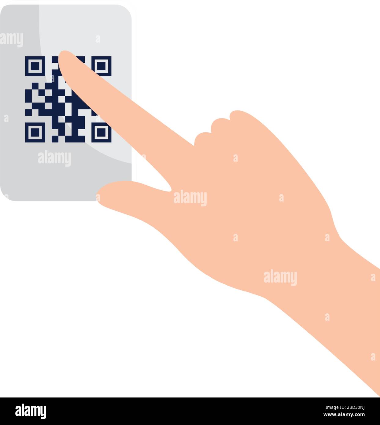 qr code over receipt paper and hand vector design Stock Vector Image ... qr code over receipt paper and hand vector design Stock Vector Image ...