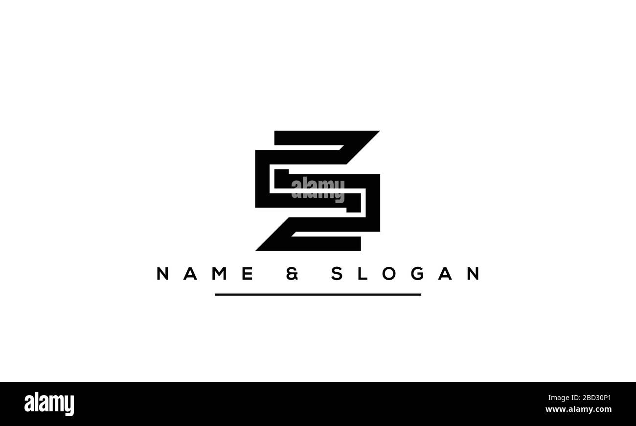 Abstract Letter S Alphabet Logo Design Stock Vector Image & Art - Alamy