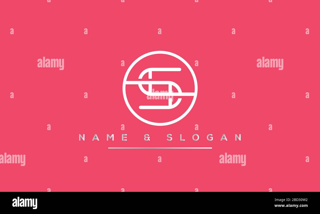 Abstract Letter S Alphabet Logo Design Stock Vector Image & Art - Alamy