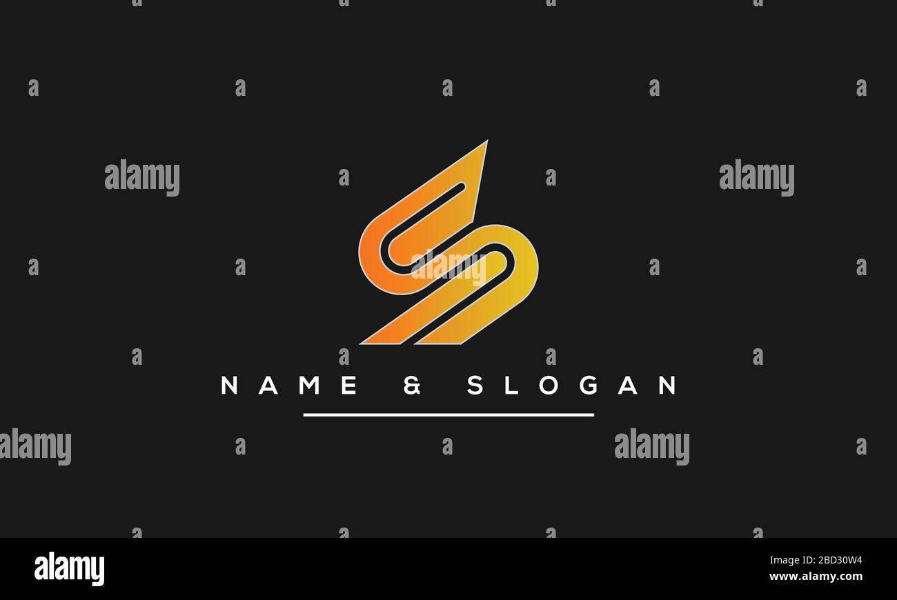 Abstract Letter S Alphabet Logo Design Stock Vector Image & Art - Alamy