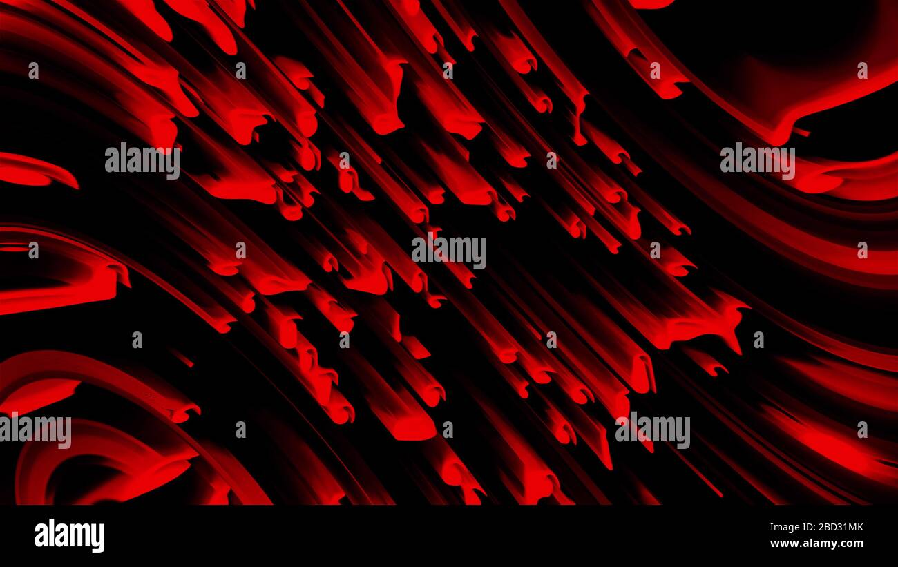Many abstract comets fall at high speed, 3d rendering. Virtual asteroid ...