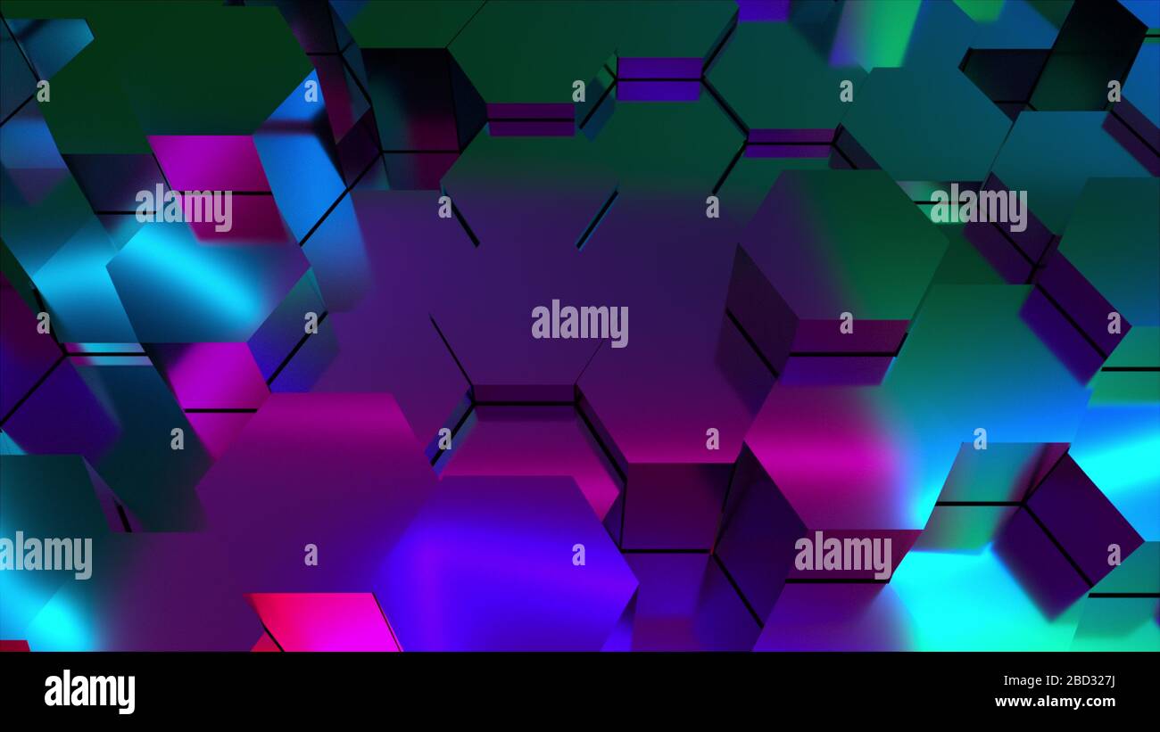 3d rendering of honeycomb background. Computer generated abstract ...