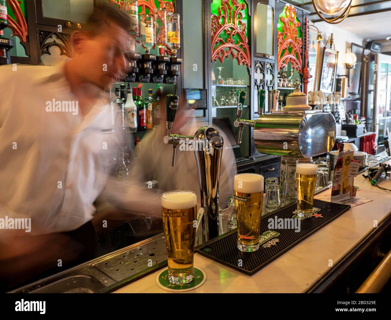 Dutch beer served in a bar hi-res stock photography and images - Alamy
