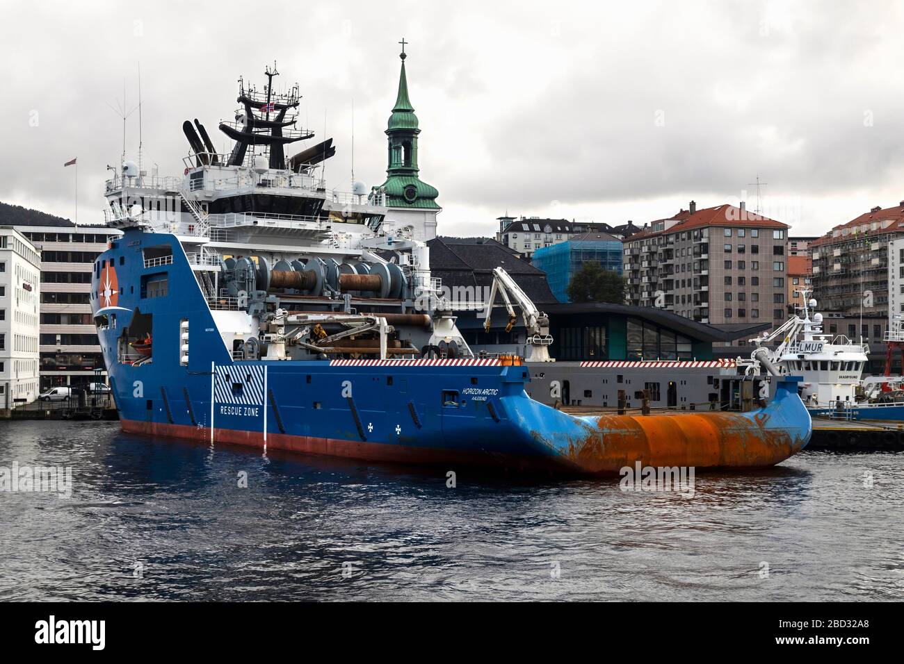 Offshore supply AHTS vessel Horizon Arctic in port of Bergen, Norway ...