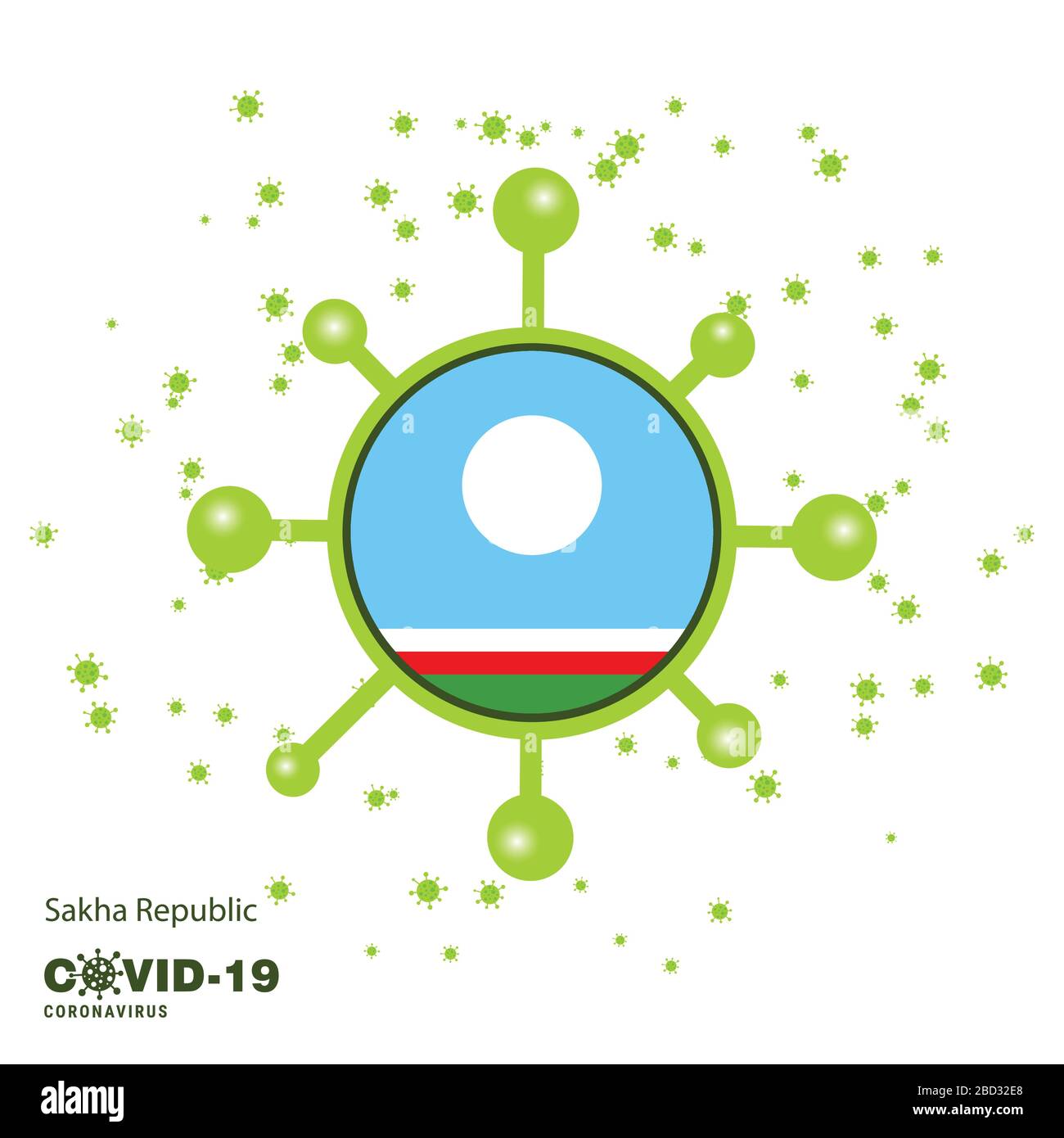 Flag of sakha republic Stock Vector Images - Alamy