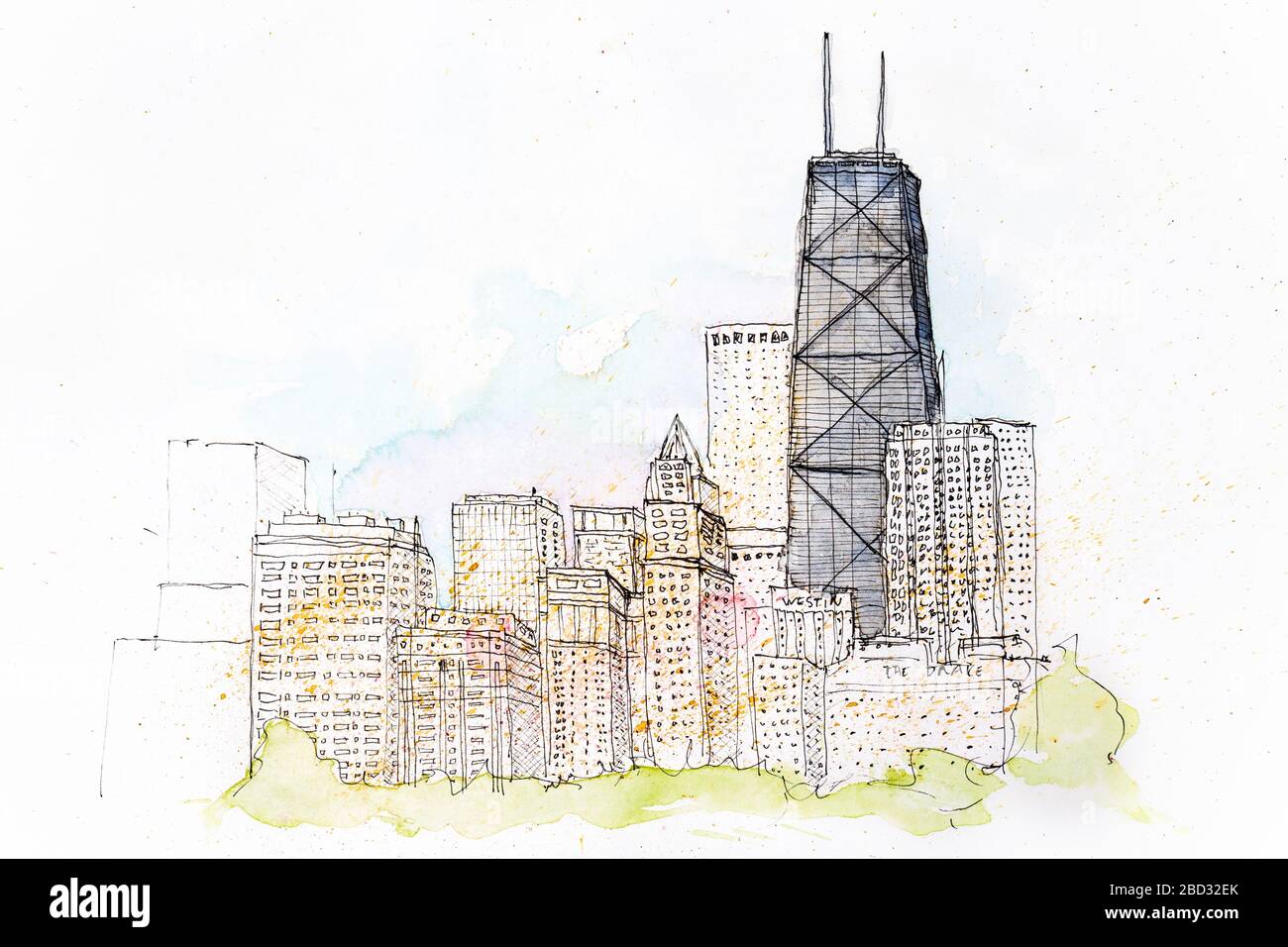 Hancock Building Drawing