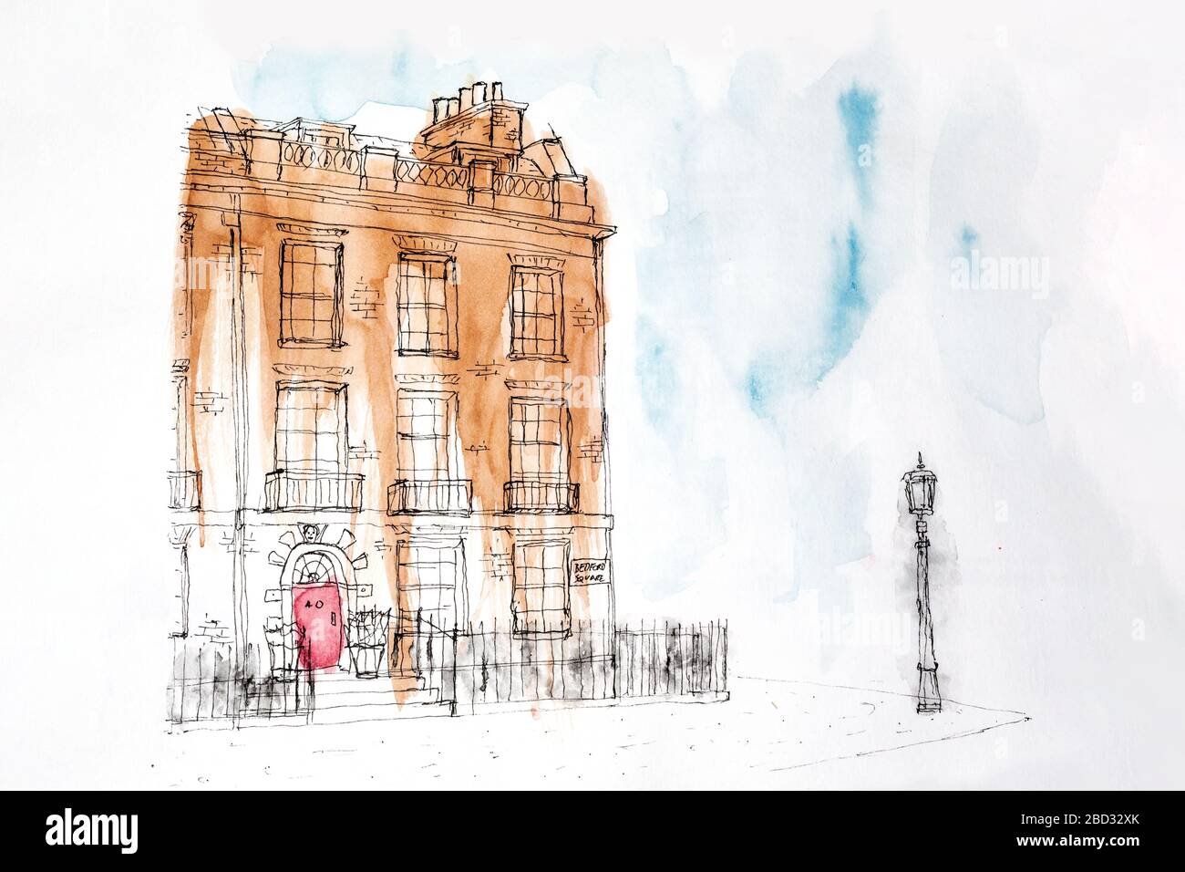 Bedford Square, Bloomsbury, London, UK Stock Photo - Alamy