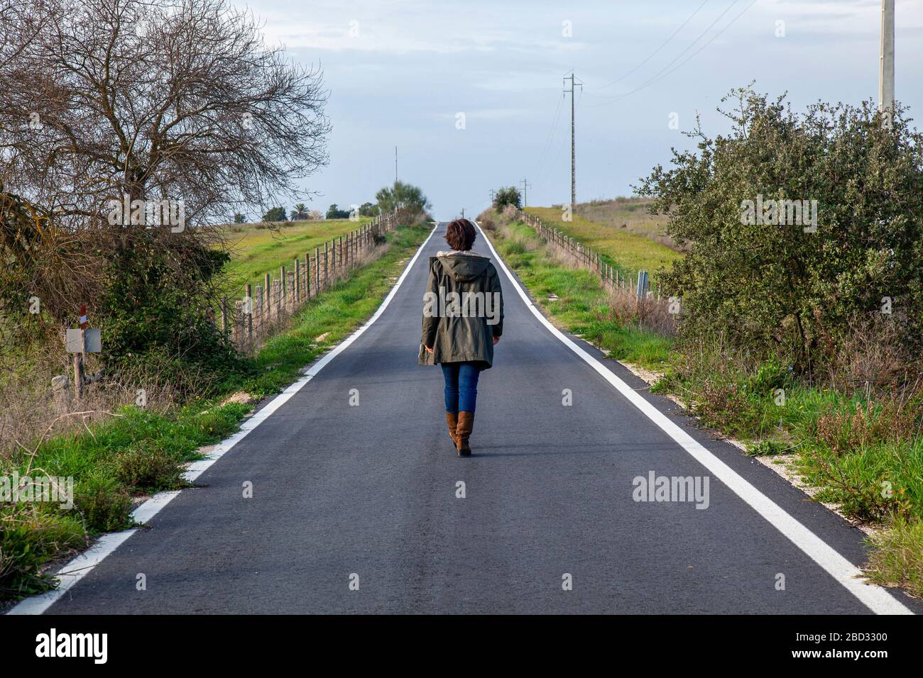 Walk Backwards Woman High Resolution Stock Photography and Images - Alamy