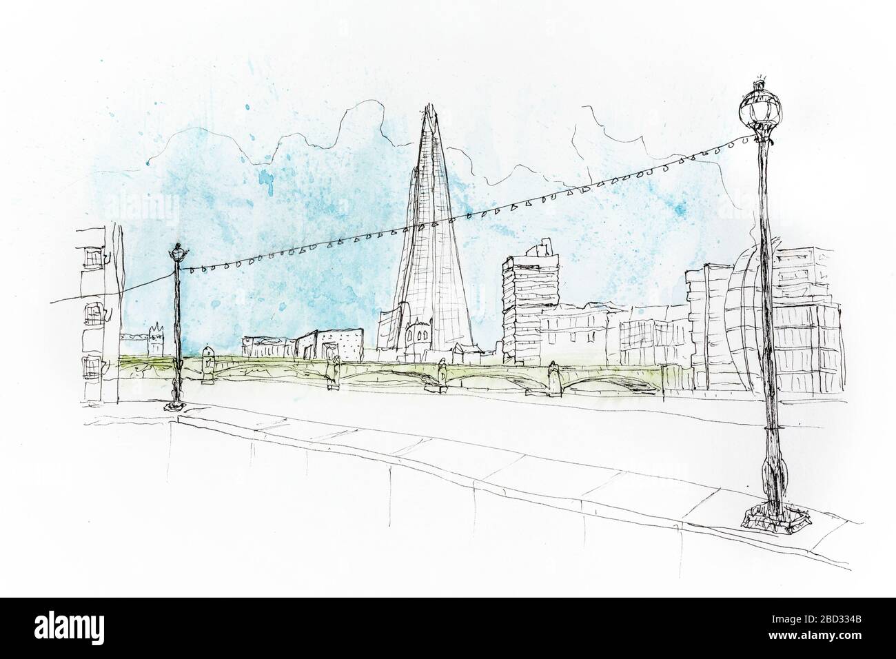 Thames river bridge Cut Out Stock Images & Pictures - Alamy