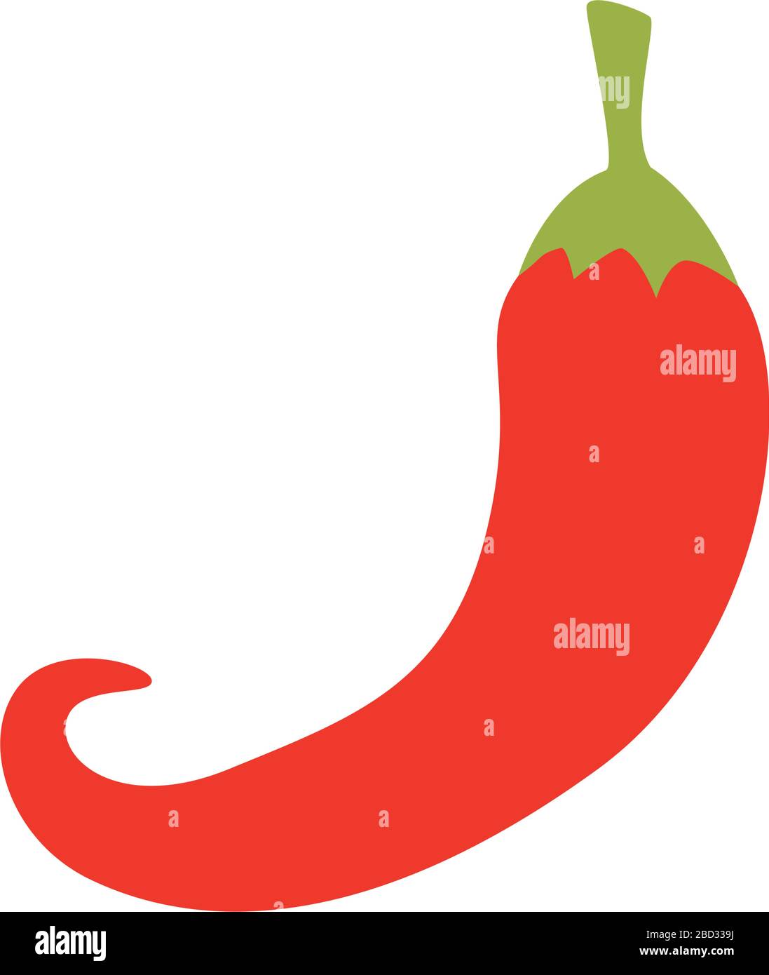 Isolated chilli vegetable vector design Stock Vector Image & Art - Alamy