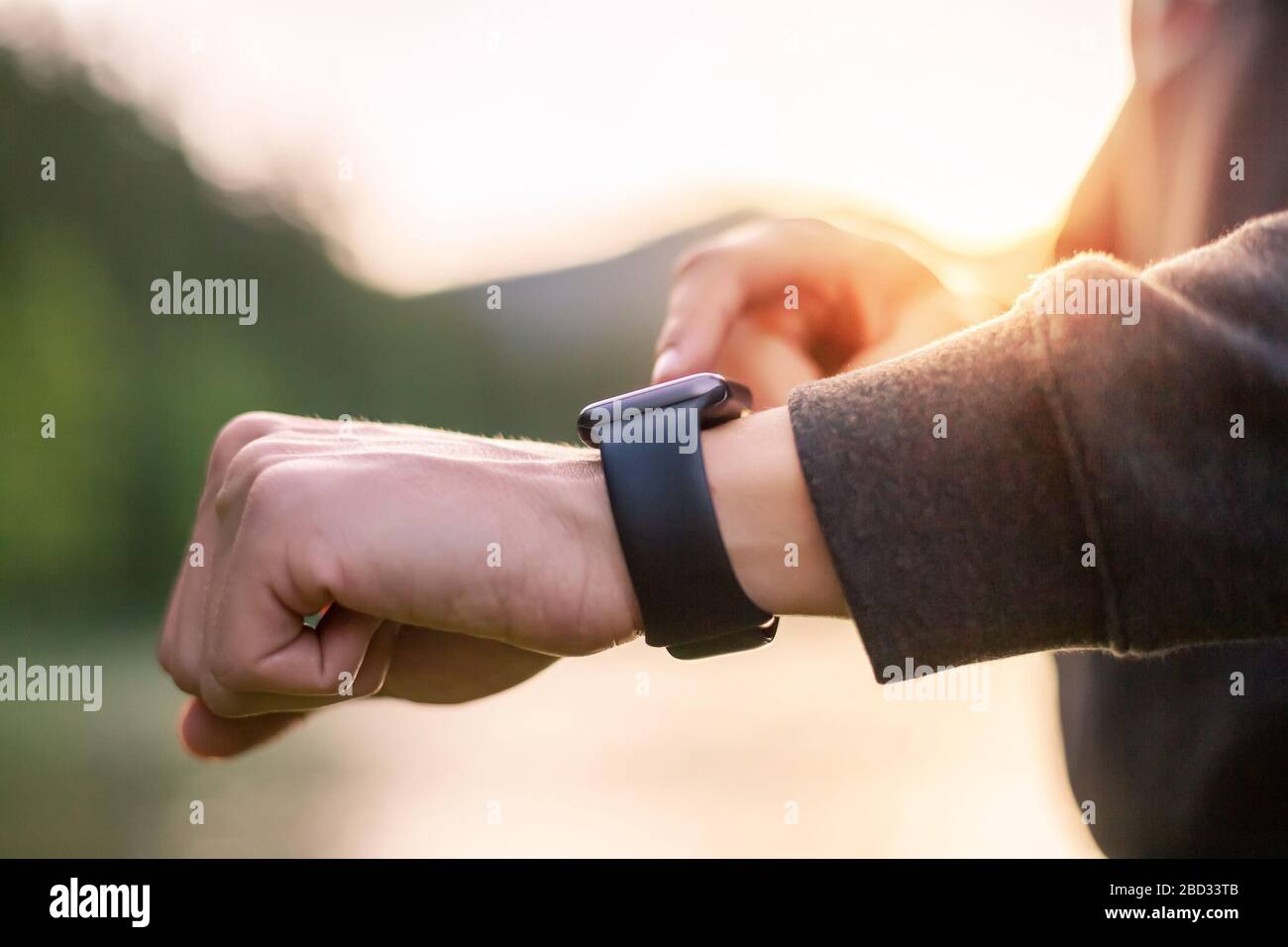 Close up modern smartwatch hi-res stock photography and images - Alamy