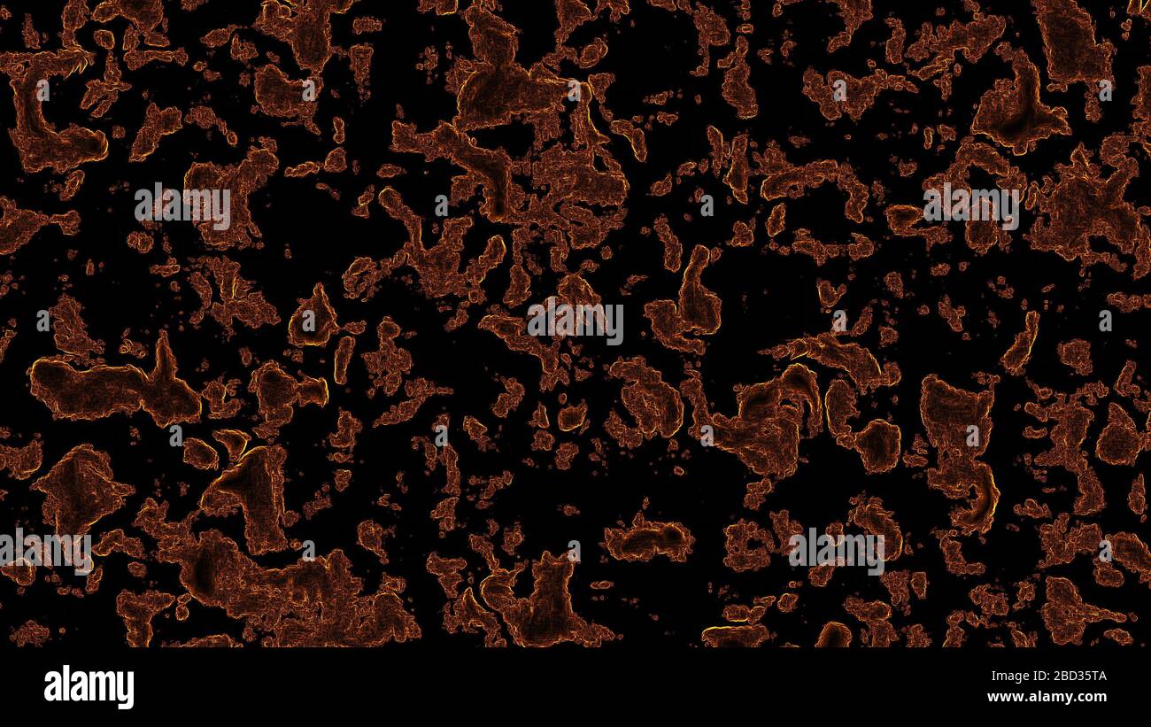 3d rendering of reproduction microbes. Microscopic plate. Infection and ...
