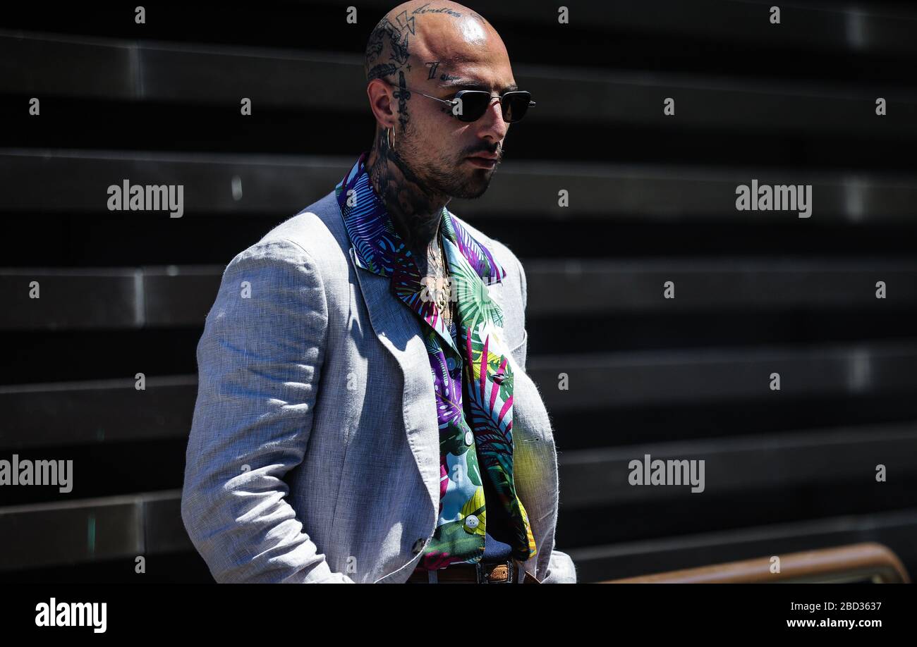 FLORENCE, Italy- June 13 2019: Roberto Malizia on the street during the Pitti 96 Stock Photo - Alamy