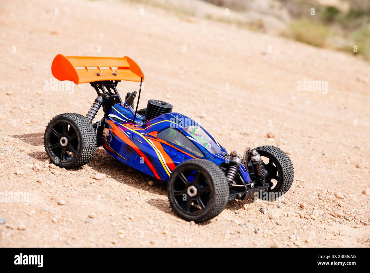 rc toy car rally on dirt track Stock Photo - Alamy