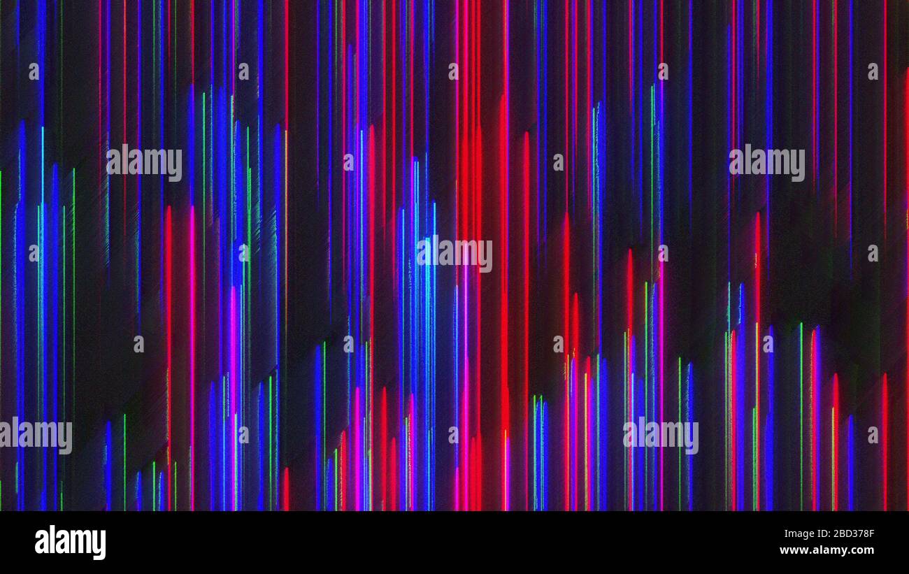 Computer generated chromatic aberration bands. Pixel multi-colored ...