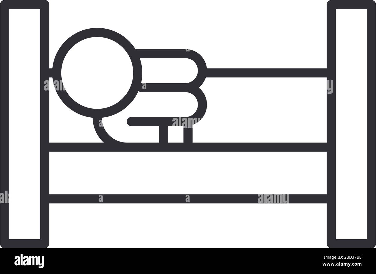 Sick person lying in Cut Out Stock Images & Pictures - Alamy