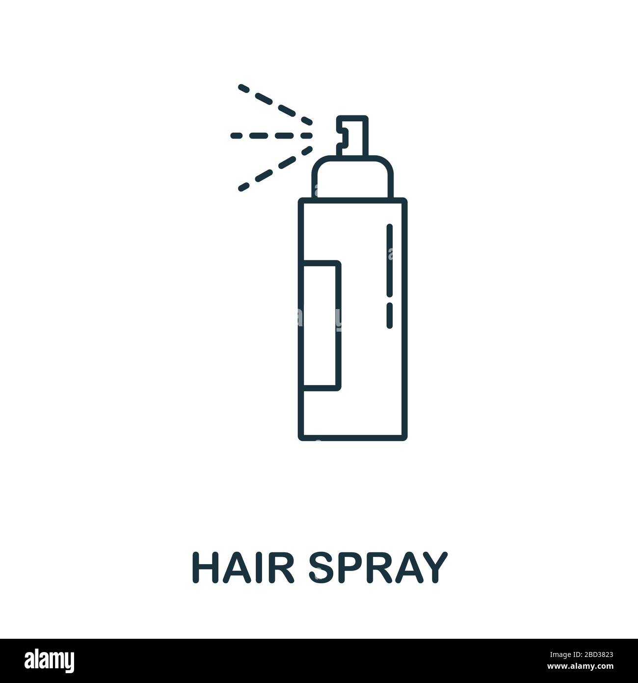 Hair Spray icon from makeup and beauty collection. Simple line element ...