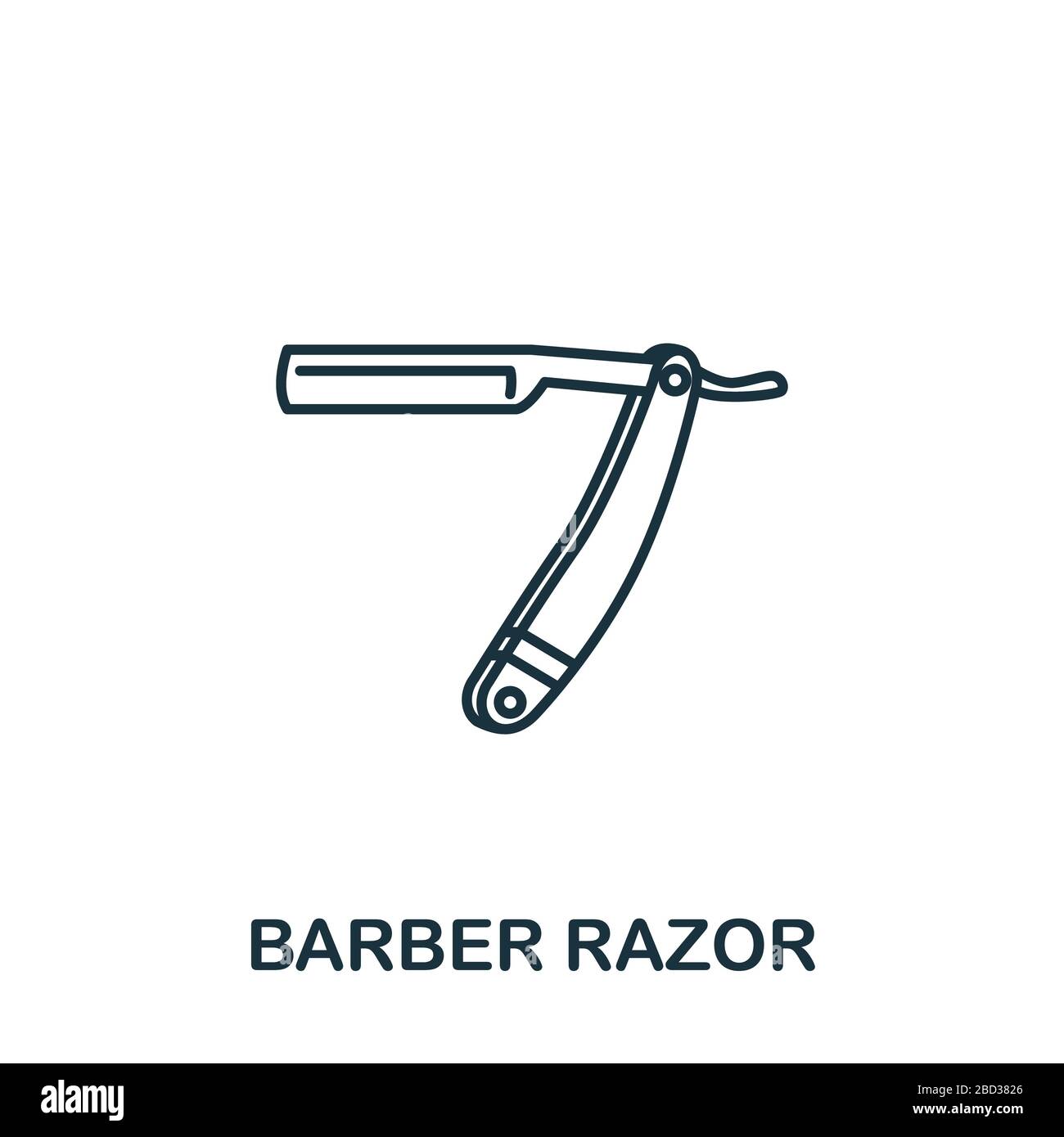 Barber Razor icon from makeup and beauty collection. Simple line ...