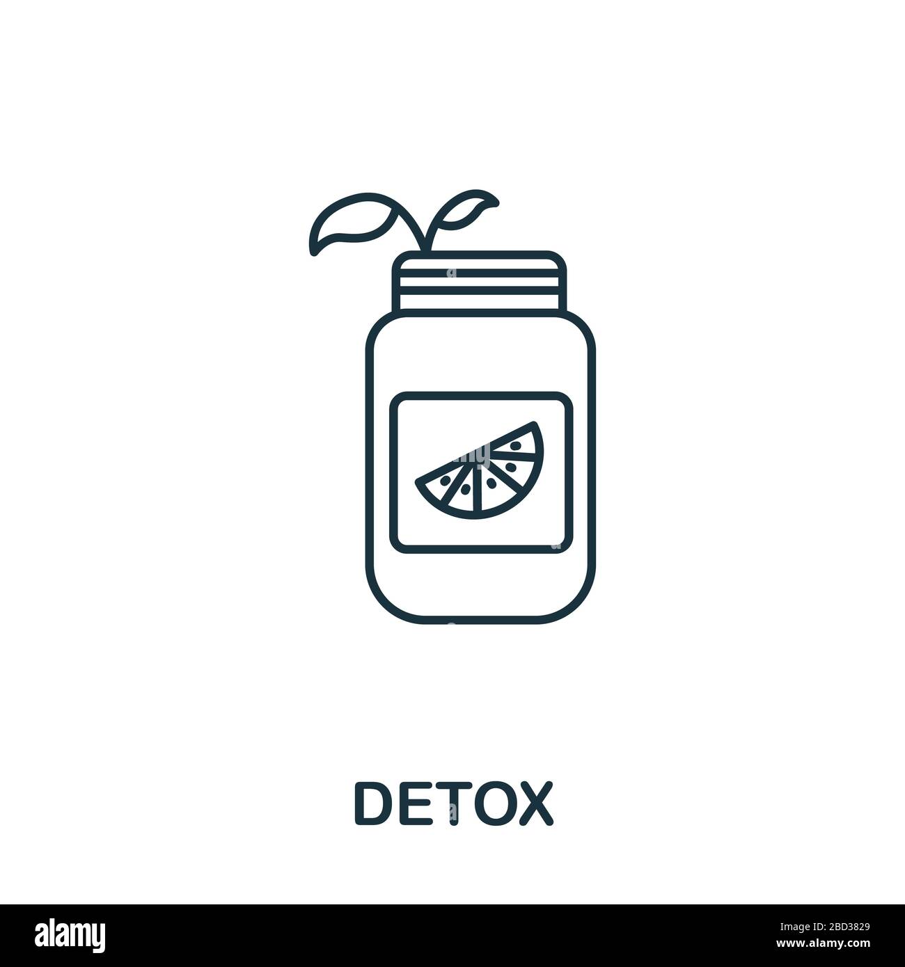 Detox icon from makeup and beauty collection. Simple line element Detox ...
