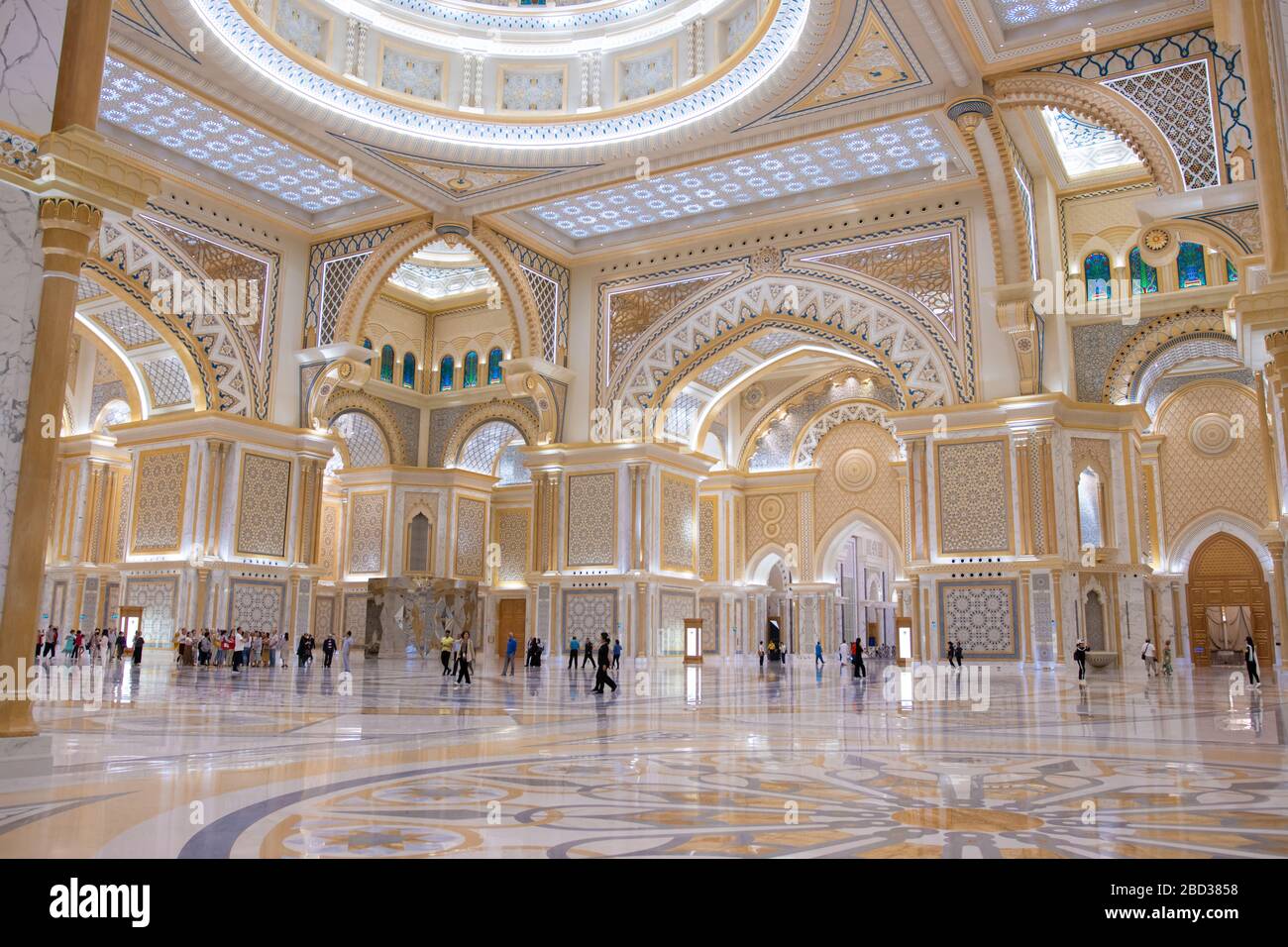 Dubai Sheikh Palace Inside Abu Dhabi, UAE December 15, 2019: