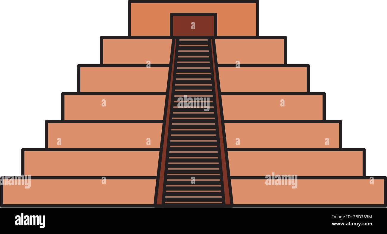Isolated mexican pyramid vector design Stock Vector Image & Art - Alamy